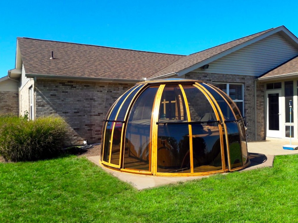 Hot tub enclosure Spa Dome Orlando galleries - retractable hot tub ...