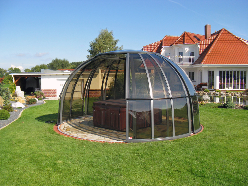 Hot tub enclosure Spa Dome Orlando galleries - retractable hot tub ...