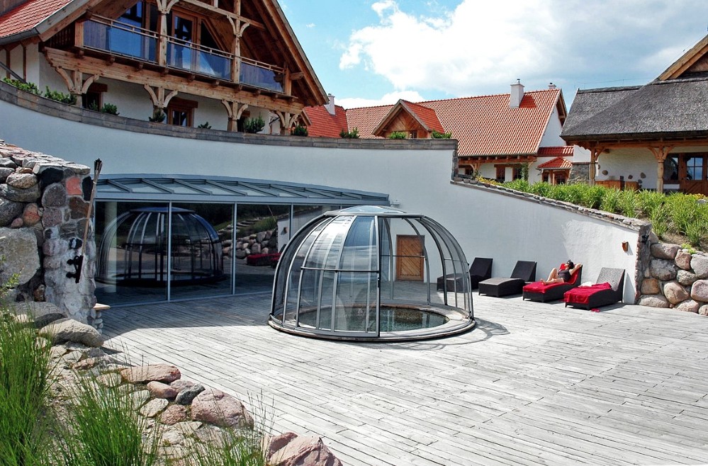 Hot tub enclosure Spa Dome Orlando galleries - retractable hot tub ...