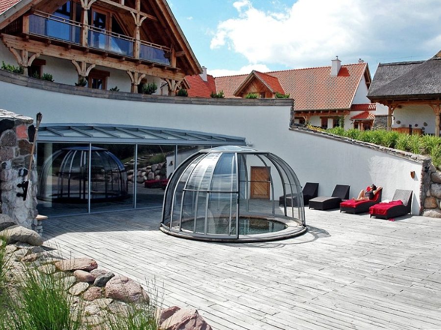 Hot tub enclosure Spa Dome Orlando galleries - retractable hot tub ...