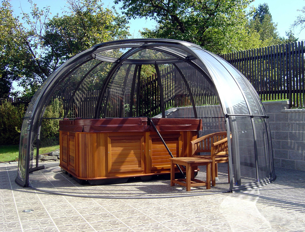 Hot tub enclosure Spa Dome Orlando galleries - retractable hot tub ...