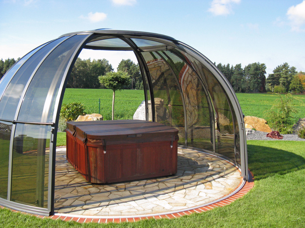 Hot tub enclosure Spa Dome Orlando galleries - retractable hot tub ...