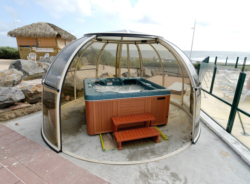 Hot tub enclosure Spa Dome Orlando galleries - retractable hot tub ...