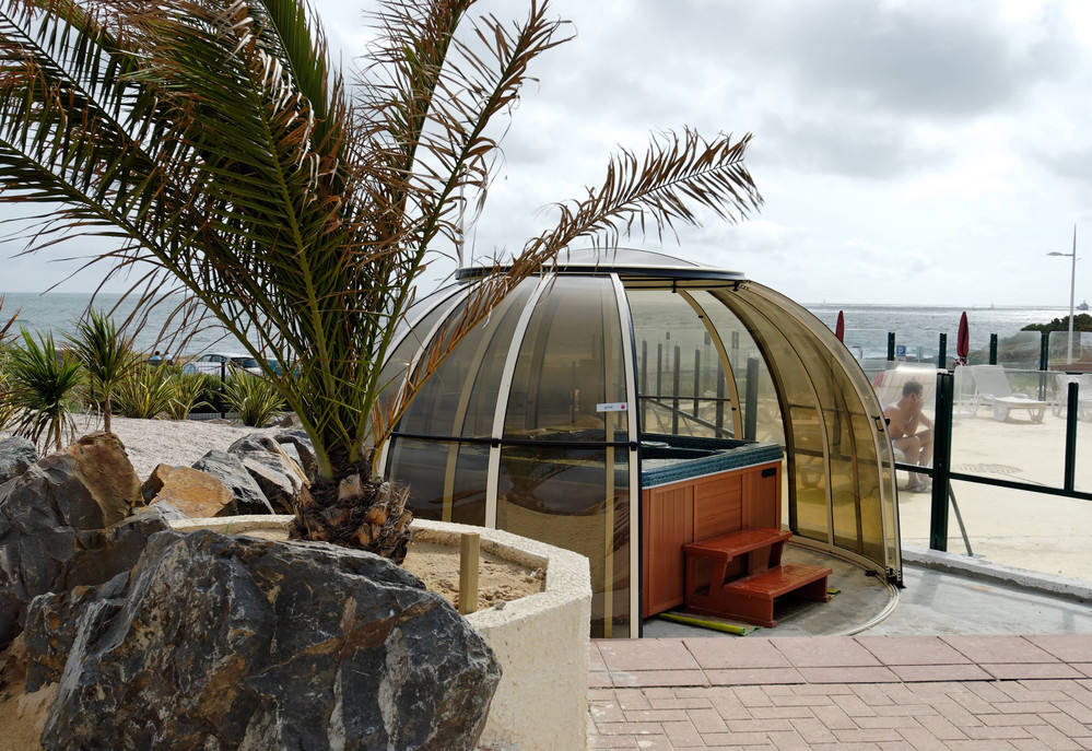 Hot tub enclosure Spa Dome Orlando galleries - retractable hot tub ...