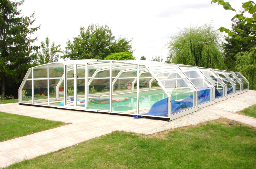 Pool enclosure Oceanic High - retractable pool cover | SPA ...