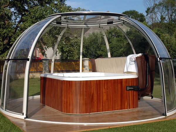 Hot tub enclosure Spa Dome Orlando galleries - retractable hot tub ...