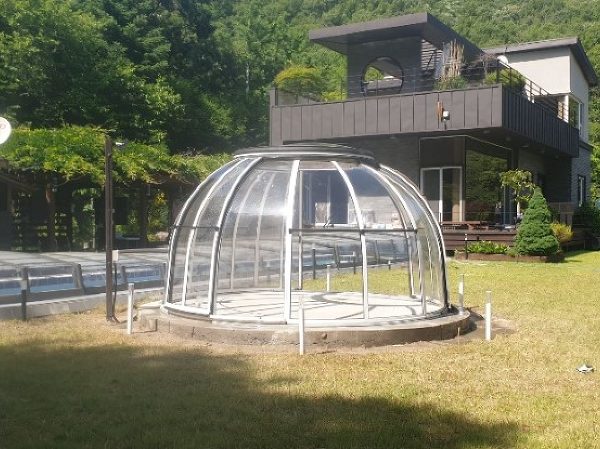 Hot tub enclosure Spa Dome Orlando galleries - retractable hot tub ...