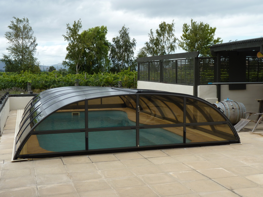 Photo gallery of Pool enclosure Elegant NEO - retractable pool cover ...