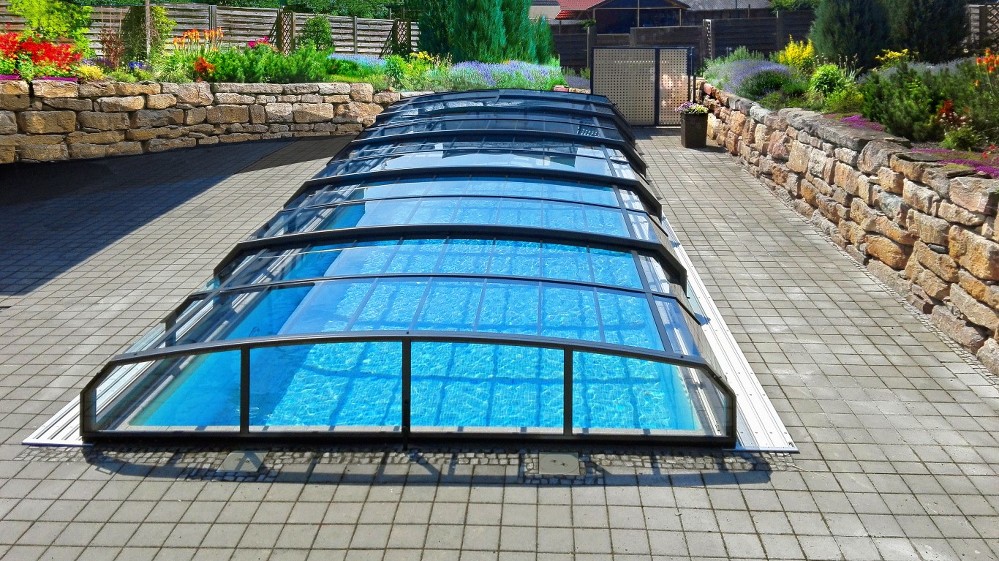 Photo gallery of Pool enclosure Oceanic Low - retractable pool cover ...