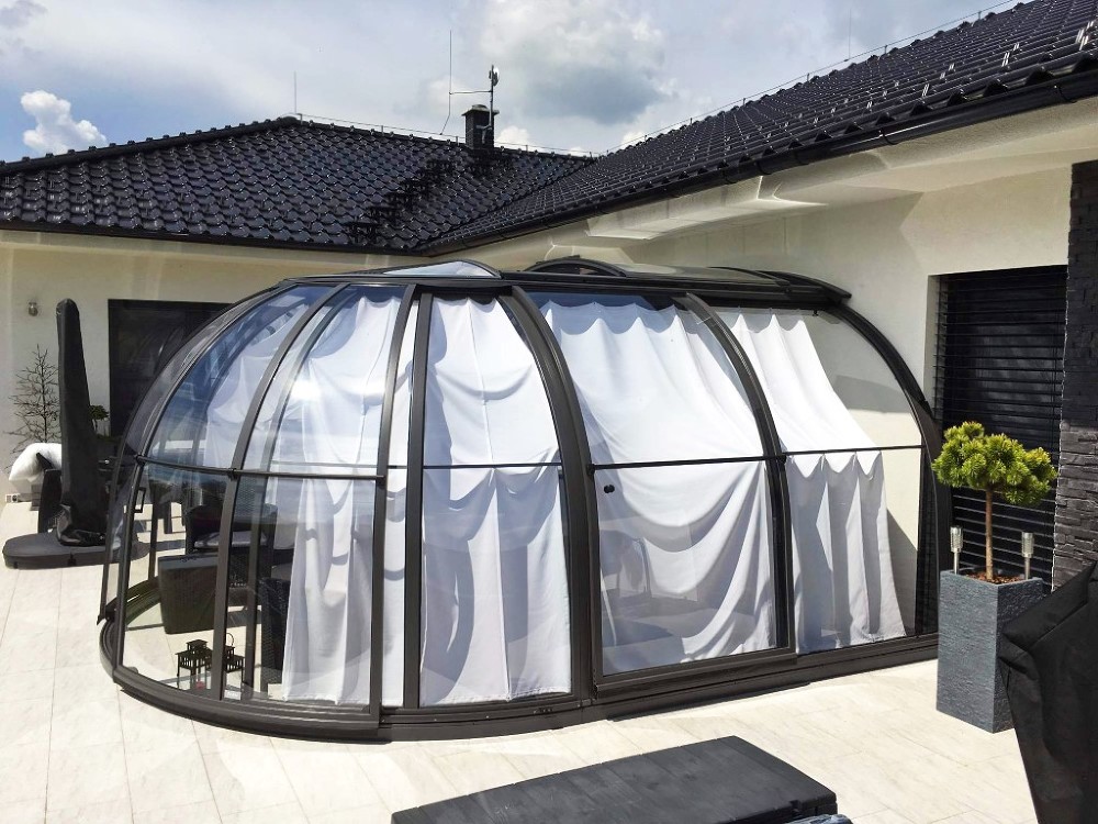 Photo gallery of spa pool enclosure Oasis- retractable hot tub ...