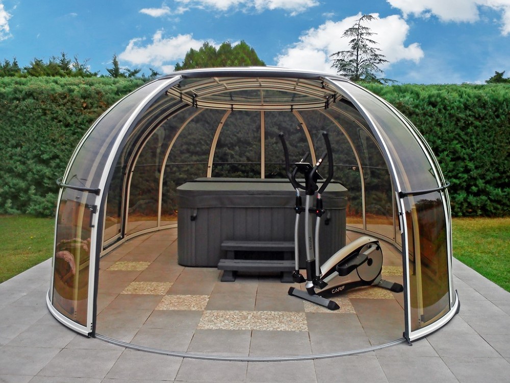 Photo gallery of Spa pool enclosure Spa Sunhouse - retractable hot tub ...