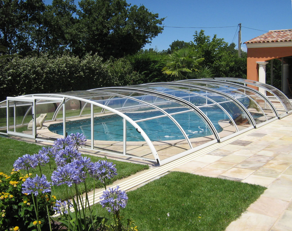 Photo gallery of Pool enclosure Elegant NEO - retractable pool cover ...