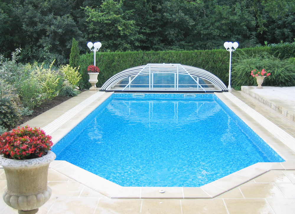 Photo gallery of Pool enclosure Elegant NEO - retractable pool cover ...
