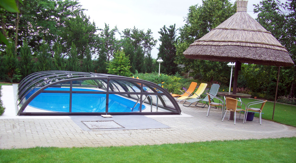 Photo gallery of Pool enclosure Elegant NEO - retractable pool cover ...