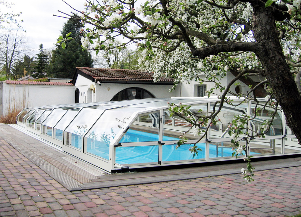 Photo gallery of Pool enclosure Oceanic Low - retractable pool cover ...