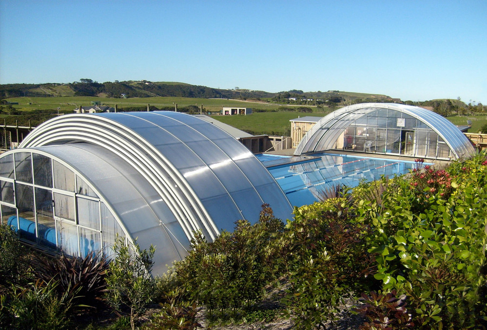 Photo gallery of Pool enclosure Universe NEO - retractable pool cover ...