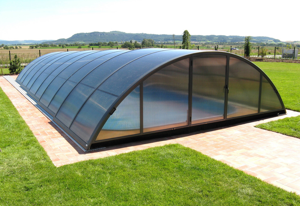 Photo gallery of Pool enclosure Universe NEO - retractable pool cover ...