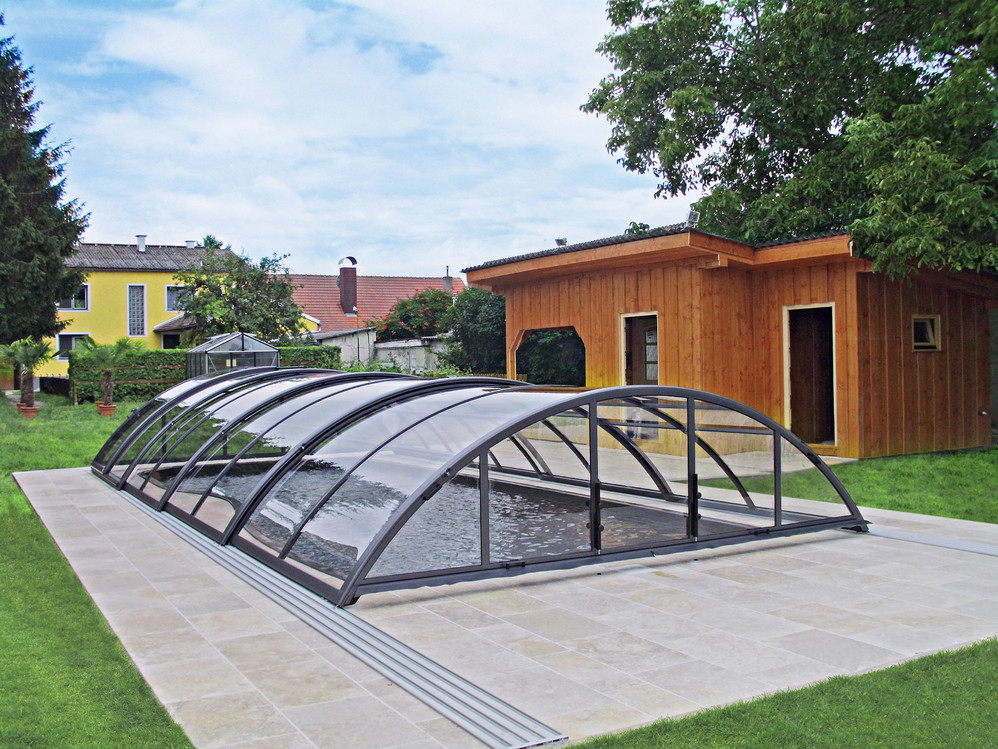 Photo gallery of Pool enclosure Universe NEO - retractable pool cover ...