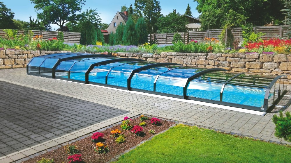 Photo gallery of Pool enclosure Oceanic Low - retractable pool cover ...