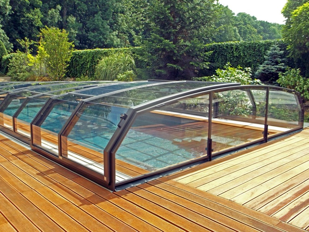 Photo gallery of Pool enclosure Oceanic Low - retractable pool cover ...