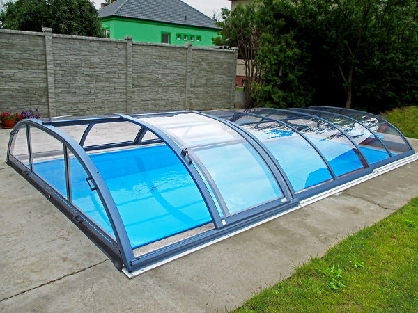 Photo gallery of Pool enclosure Elegant NEO - retractable pool cover ...