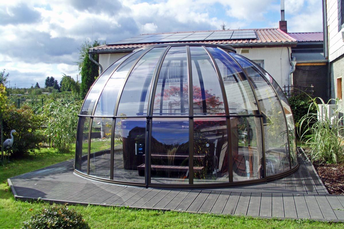 Hot tub enclosure SPA Dome Orlando® | Poolenclosures.co.nz