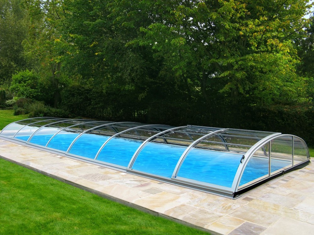 Galeria acoperire de piscina AZURE Flat Compact | Alukov.ro