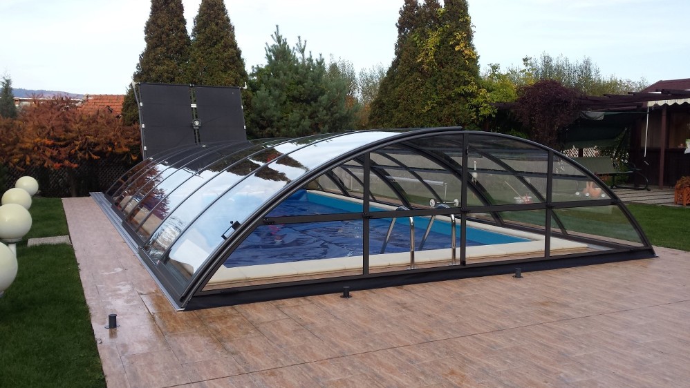 Galeria acoperire de piscina AZURE Uni Compact | Alukov.ro