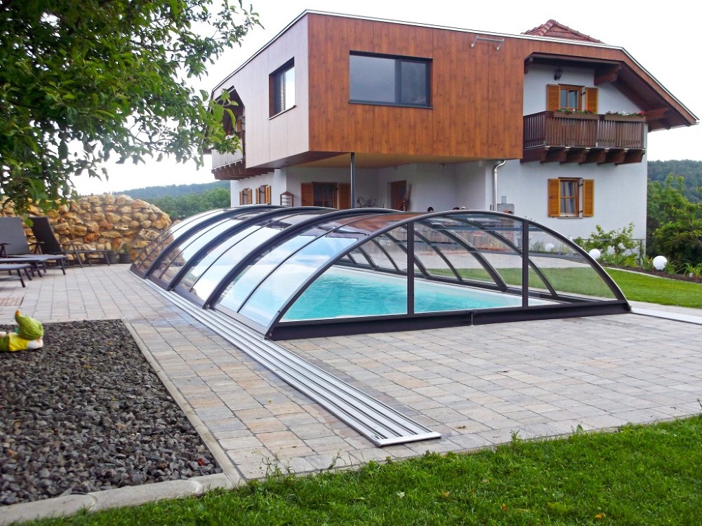 Galeria acoperire de piscina AZURE Uni Compact | Alukov.ro