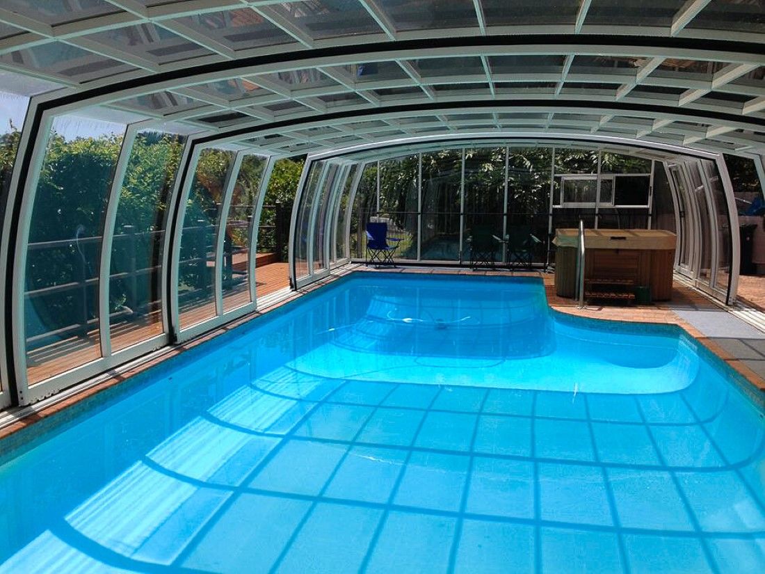 Acoperire piscina Omega – acoperire retractabila pentru piscine | Alukov.ro