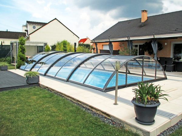 Galeria acoperire de piscina AZURE Uni Compact | Alukov.ro