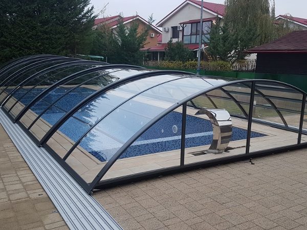 Galeria acoperire de piscina AZURE Uni Compact | Alukov.ro