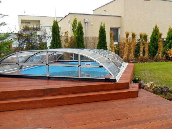 Acoperire piscina Elegant NEO – acoperire retractabila pentru piscine ...