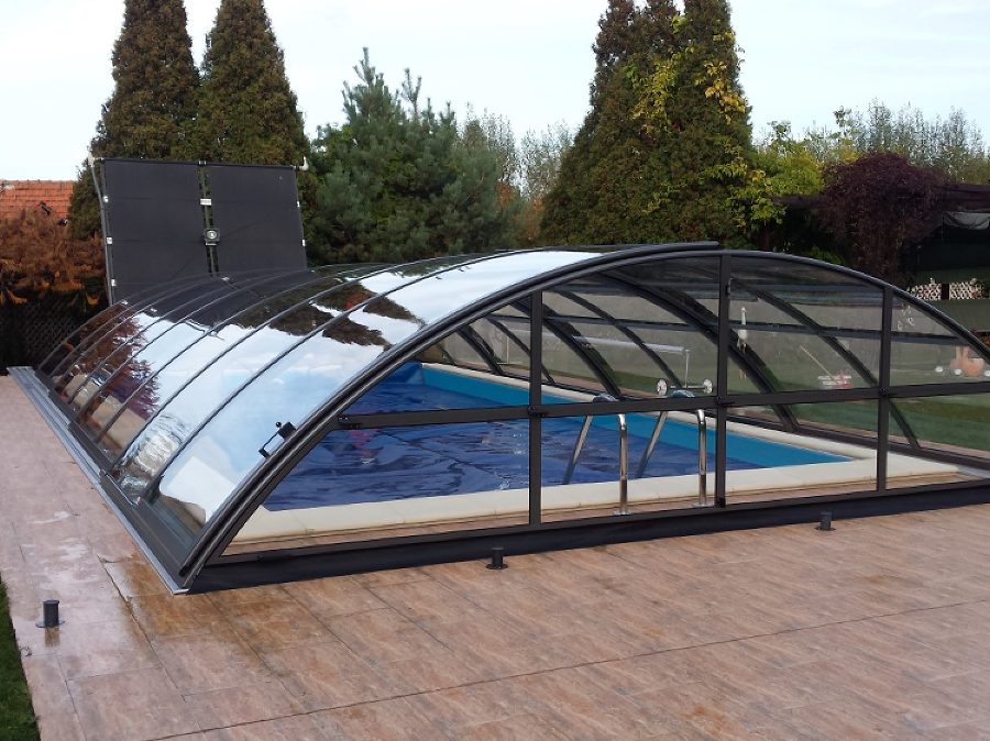 Galeria acoperire de piscina AZURE Uni Compact | Alukov.ro
