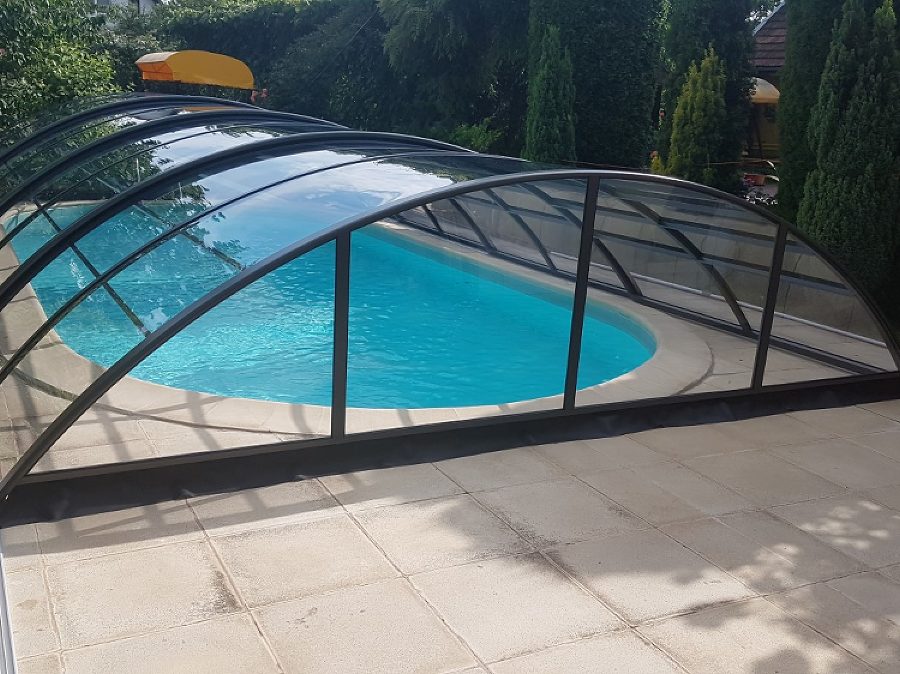 Galeria acoperire de piscina AZURE Uni Compact | Alukov.ro