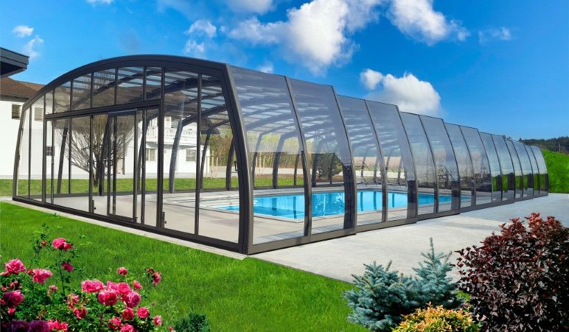 Acoperire piscina Omega – acoperire retractabila pentru piscine | Alukov.ro
